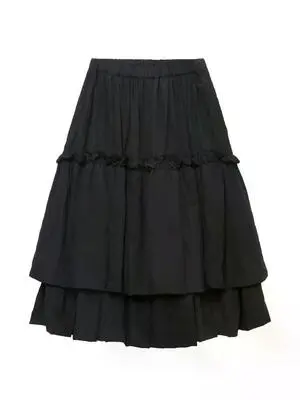 Comme Des Garçons Ruffled Tiered Midi Skirt