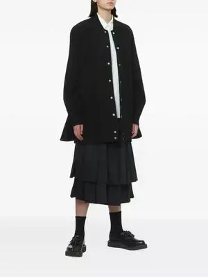 Comme Des Garçons Ruffled Tiered Midi Skirt