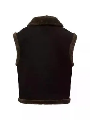MC2 SAINT BARTH Hesketh Wax Shearling-trim Gilet