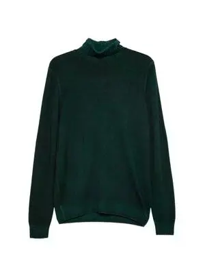 FILIPPO DE LAURENTIIS Ribbed-knit Roll-neck Sweater - Green
