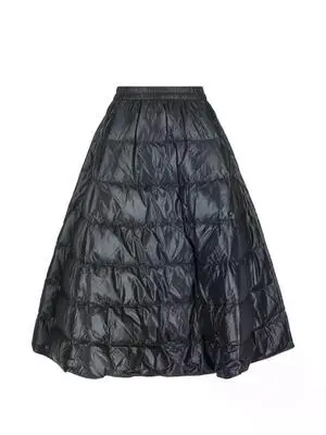 Moncler Quilted Flared Midi Skirt