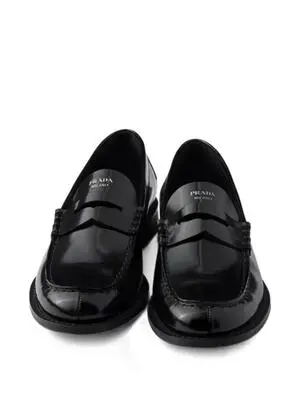 Prada Brushed Leather Loafers