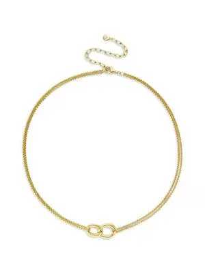 DINNY HALL Wave Double-link Necklace - Gold