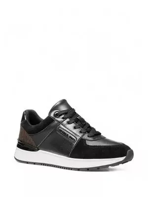 Michael Kors Artis Mixed-media Trainer - Black