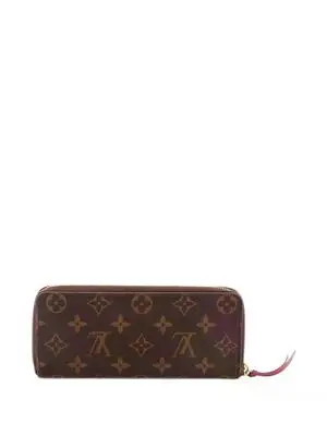 LOUIS VUITTON Clemence Wallet Monogram Canvas Small Wallets