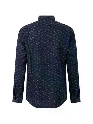 Paul & Shark Shark-print Shirt - Blue