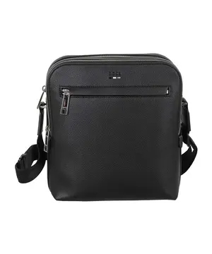 Hugo Boss Ray Big Ns Zip Shoulder Bag - Black