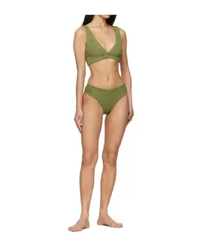 Hunza G Angel Metallic Crinkle Bikini