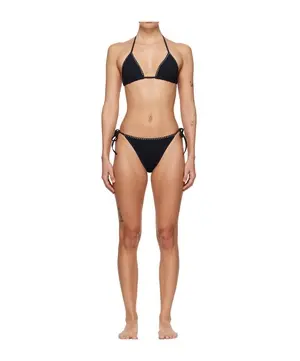 Hunza G Gina Swarovski Bikini Set - Black