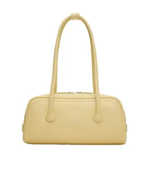MARGESHERWOOD Soft Boston Ew Shoulder Bag - Soup Plain