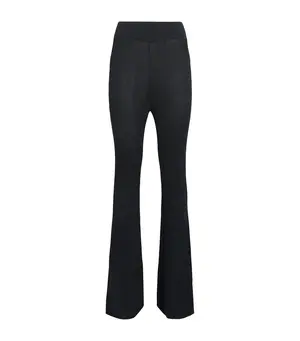 L'Agence Rib-knit Conan Flared Trousers