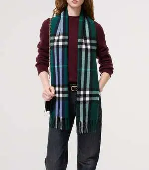 Burberry Cashmere Gradient Check Scarf