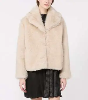 Max Mara Faux Fur Short Coat