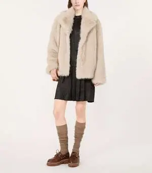 Max Mara Faux Fur Short Coat