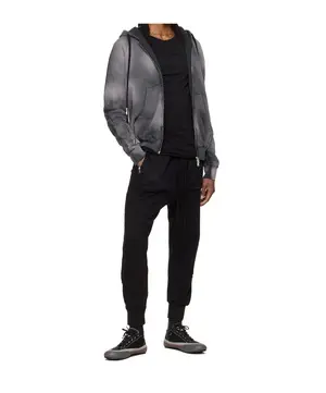 THOM KROM Washed Gradient Zip-up Hoodie