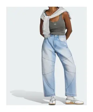 ADIDAS ORIGINALS Wide-leg Stripe Jeans