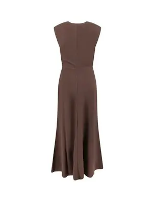 Brunello Cucinelli Cowl-neck Flared Dress