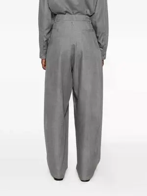 DARKPARK Phebe Pleated Wide-leg Tailored Trousers