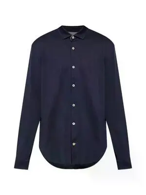 Eleventy Pique-knit Long-sleeve Shirt