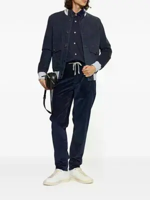 Eleventy Pique-knit Long-sleeve Shirt