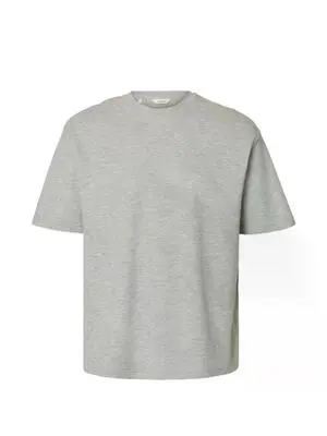 SELECTED Crew-neck T-shirt - Grey