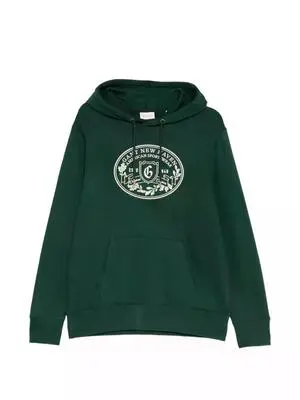 Gant Graphic-embroidered Hoodie - Green