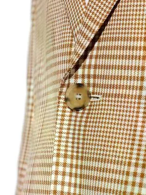 AMI Paris Checked Single-breasted Wool Blazer