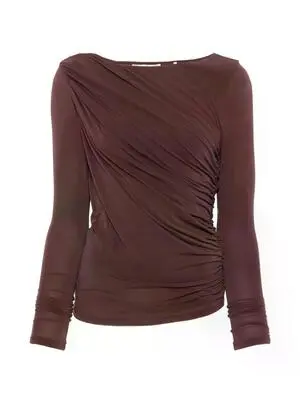 FRAME Long-sleeve Ruched Top
