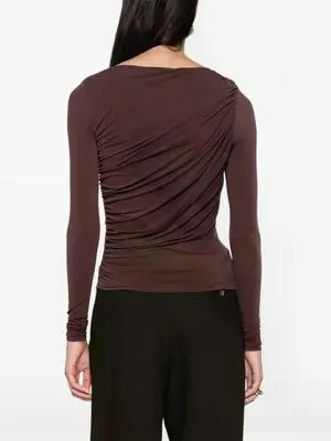FRAME Long-sleeve Ruched Top