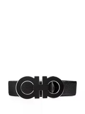 FERRAGAMO Gancini-buckle Double-sided Belt - Black