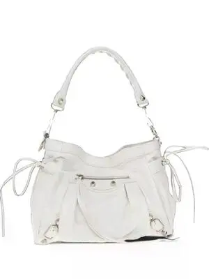 Balenciaga Le City Bucket Bag Small In Optic