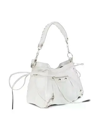 Balenciaga Le City Bucket Bag Small In Optic