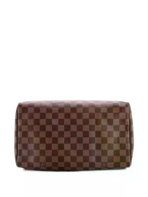 LOUIS VUITTON Speedy Handbag Damier 30 Satchel - Brown