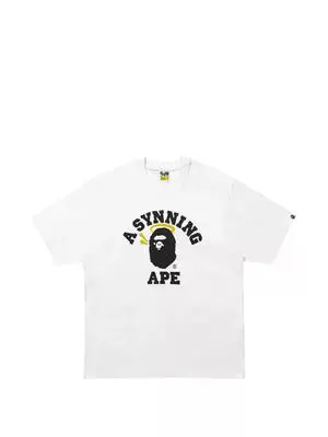 A BATHING APE X Spotify Central Cee College Relaxed Fit T-shirt - White