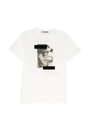 LES HOMMES Graphic-print T-shirt