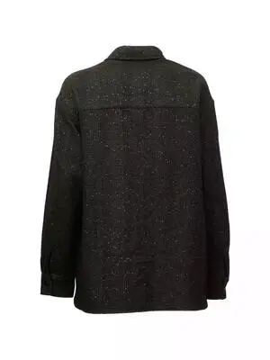MC2 SAINT BARTH Cambry Wool Blend Overshirt With Herringbone Pattern
