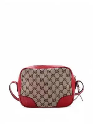 Gucci Bree Disco Gg Canvas With Leather Mini Crossbody Bag