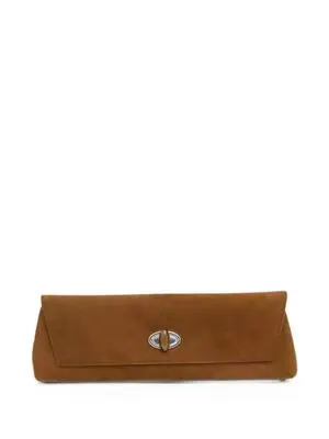 Christopher Esber Buki Stone-turnlock Clutch - Brown