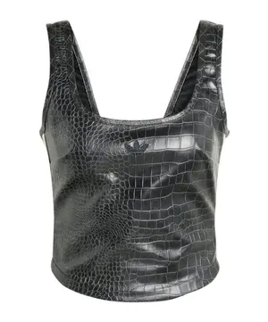ADIDAS ORIGINALS Pleather Corset Top
