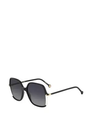 Carolina Herrera Geometric-frame Sunglasses - Black