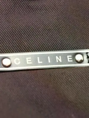 Celine 2000-2010 C Carriage Canvas Bittersweet Hobo Bag