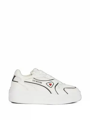 Moschino Heart-motif Sneakers - White