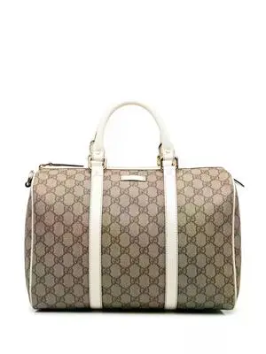 Gucci 2000-2015 Medium Gg Supreme Joy Boston Bag - Neutrals