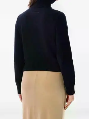 MAISON MARGIELA Half-zip Cropped Knit Top