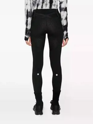 Asics Logo-detail Textured-panel Leggings
