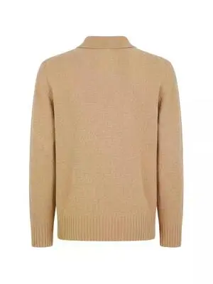 AMARANTO Button-up Polo Sweater