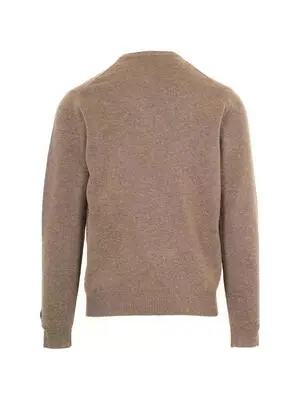 MC2 SAINT BARTH Logo-embroidered Crew-neck Sweater - Brown