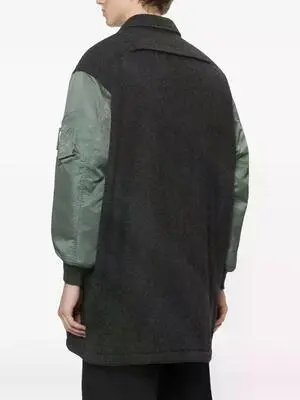 Comme Des Garçons Panelled Zip-up Coat
