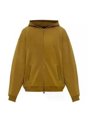 Paul Smith Logo-embroidered Zip-up Hoodie - Brown