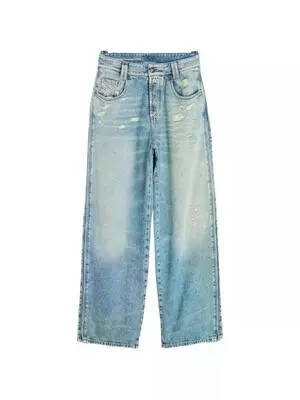 DIESEL® Relaxed Jeans High Waist 1982 D-hakou - Blue